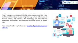 Patient Management Software Features and Benefits in Healthcare IT ...