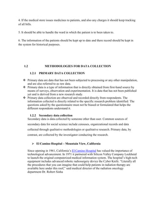 PATIENT MANAGEMENT SYSTEM project | PDF