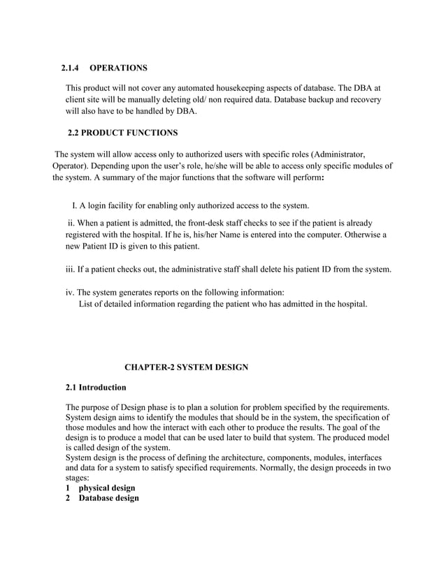 PATIENT MANAGEMENT SYSTEM project | PDF | Healthcare Industry | Industries