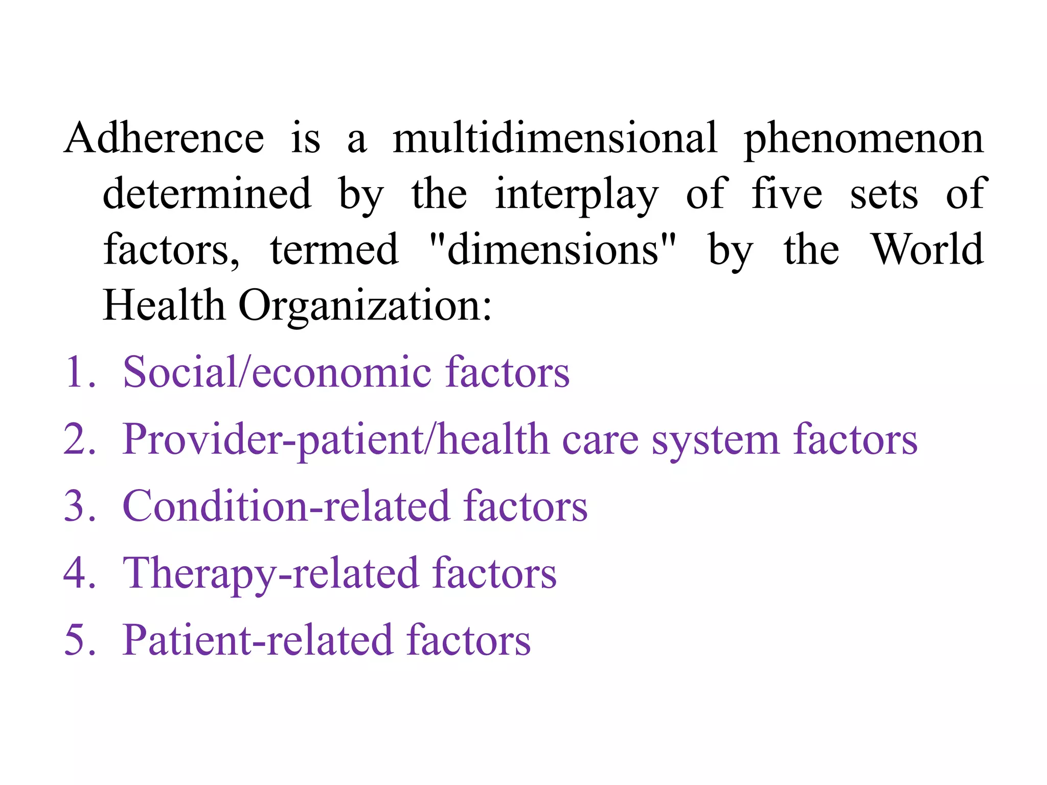 Patient medication adhereance | PPTX