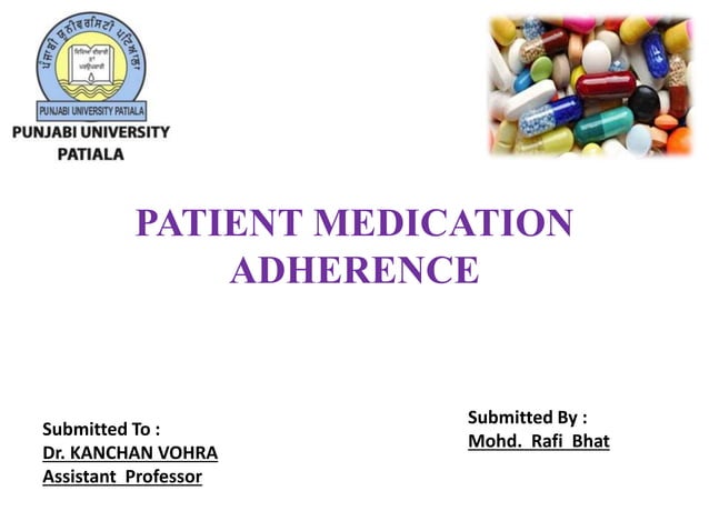 Patient medication adhereance | PPTX | Diseases and Conditions ...