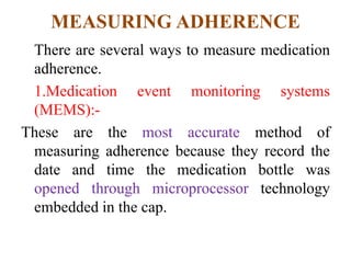 Patient medication adhereance | PPTX