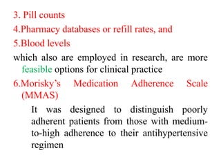 Patient medication adherence | PPTX