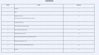 Patient Medication History Interview. | PDF