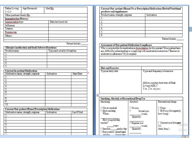 Patient Medication History Interview.pptx | Pharmaceutical Drugs ...