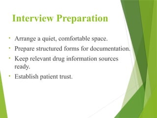 Patient_Medication_History_Interview clincical pharmacy practice ppt (2 ...