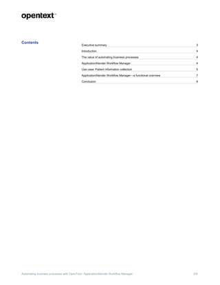 Automating Patient Management with ApplicationXtender Workflow | PDF
