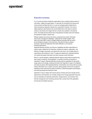 Automating Patient Management with ApplicationXtender Workflow | PDF