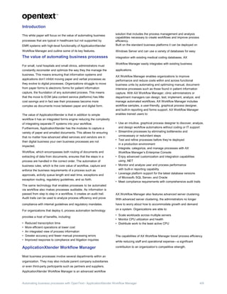 Automating Patient Management with ApplicationXtender Workflow | PDF