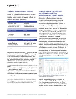 Automating Patient Management with ApplicationXtender Workflow | PDF