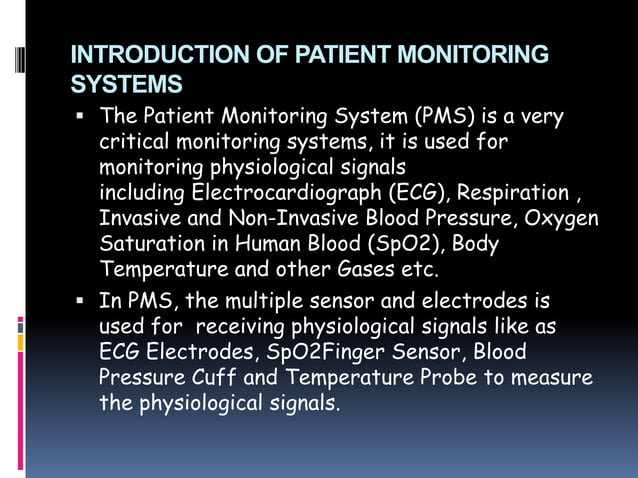 Patient monitoring system | PPTX