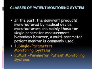 Patient monitoring system | PPTX