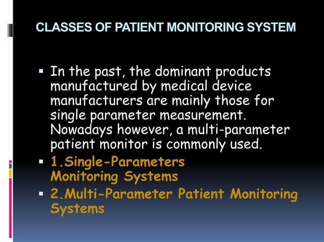 Patient monitoring system | PPTX