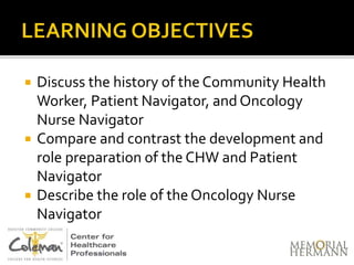 Patient navigation webinar | PPTX