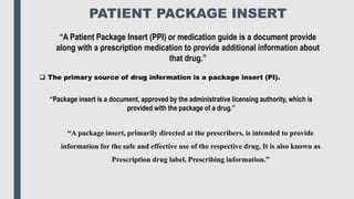 PATIENT PACKAGE INSERT (PPI).pptx