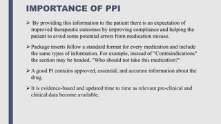 PATIENT PACKAGE INSERT (PPI).pptx