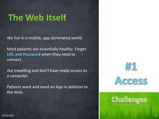 Patient portal experience personal version | PPT