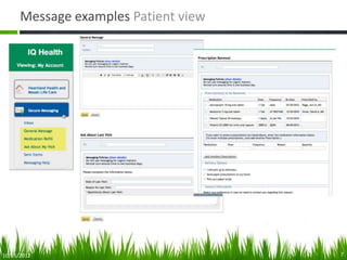 Patient portal experience personal version | PPT