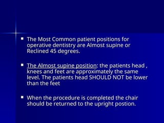 Patient Position dental lecture new lec.ppt