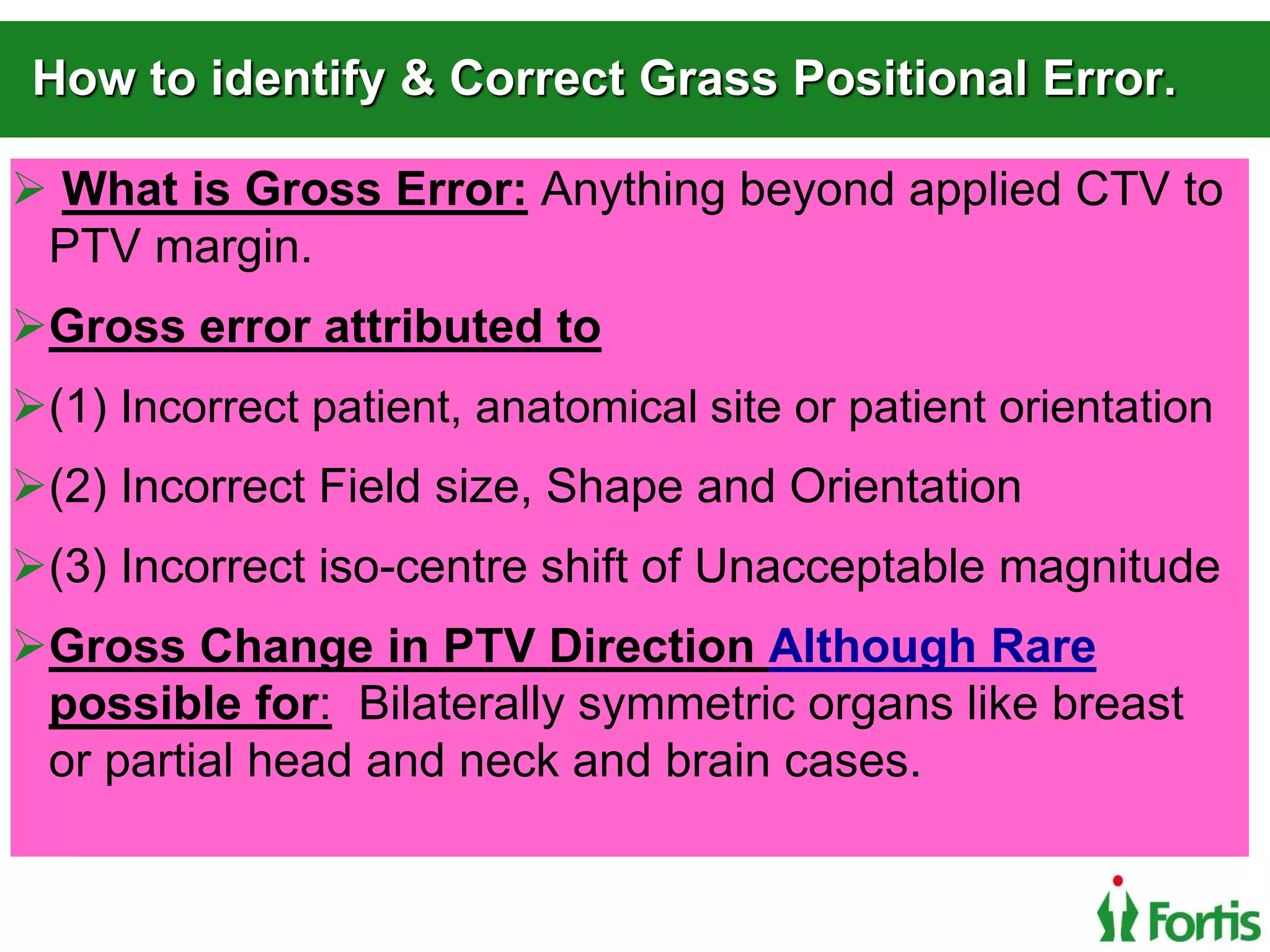 Patient positional correction stategies in radiotherapy | PPTX