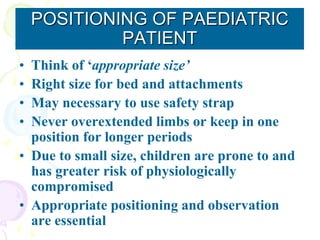 Patient positioning in surgery and orthopaedics .ppt