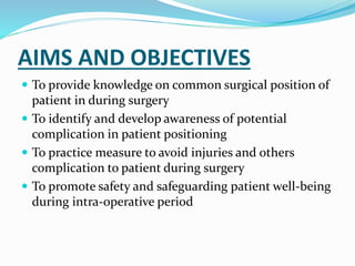 Patient Positionin OT & AT Class a detailed description | PPT