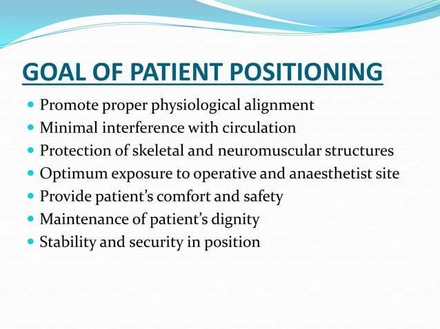 Patient Positionin OT & AT Class a detailed description | PPT