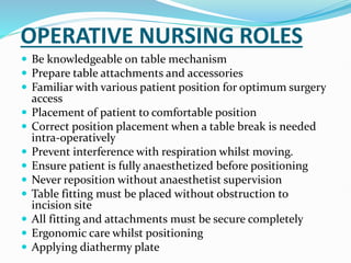 Patient Positionin OT & AT Class a detailed description | PPT