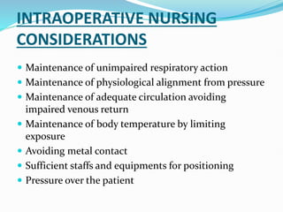 Patient Positionin OT & AT Class a detailed description | PPT