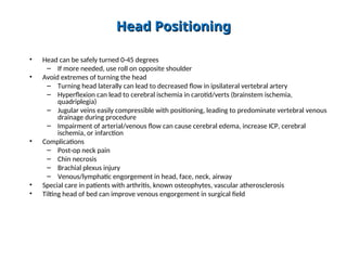 Patient Positioning.ppt in neurosurgery operations in theatre | PPT