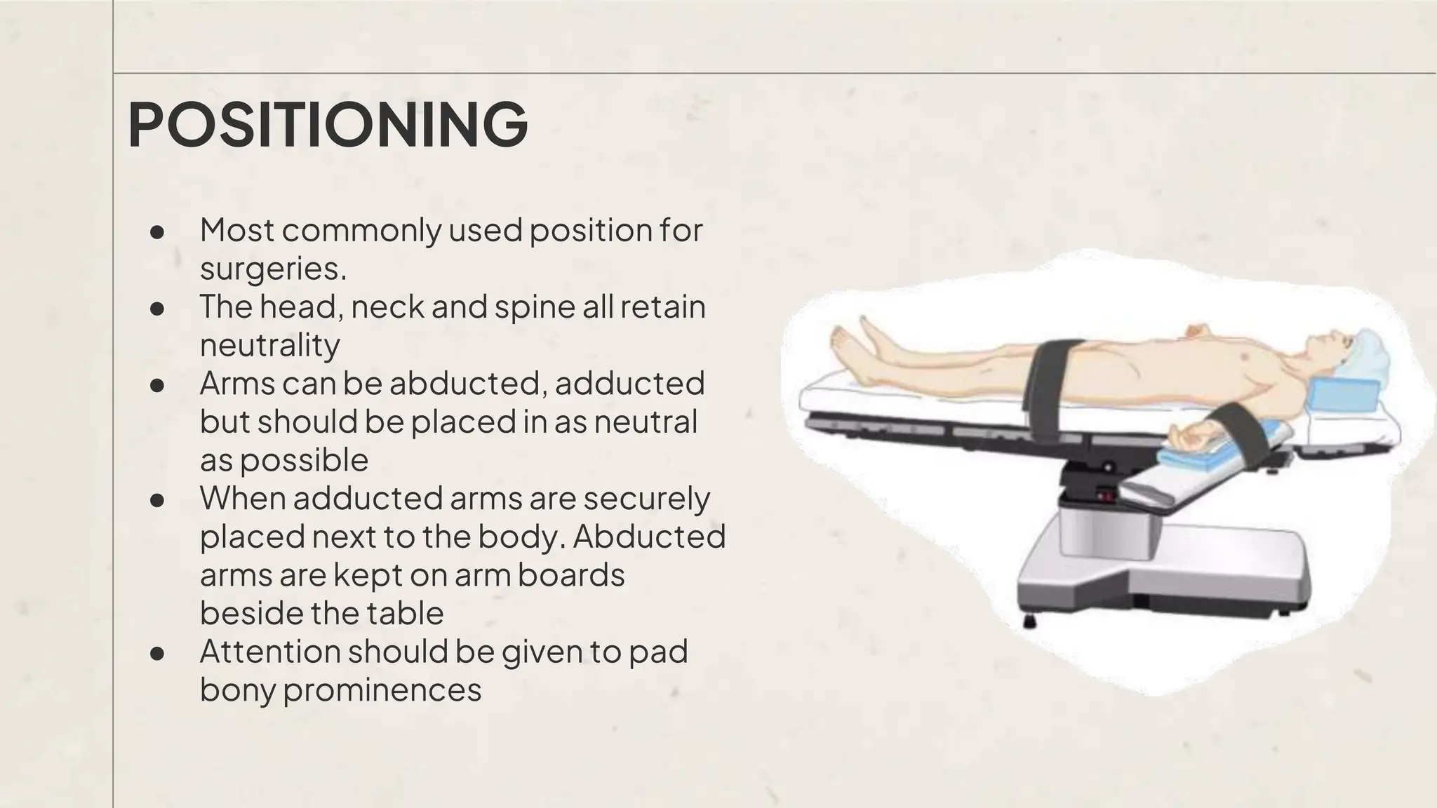 Patient Positioning - Anesthesia, position | PPTX | Death, Injury, or ...
