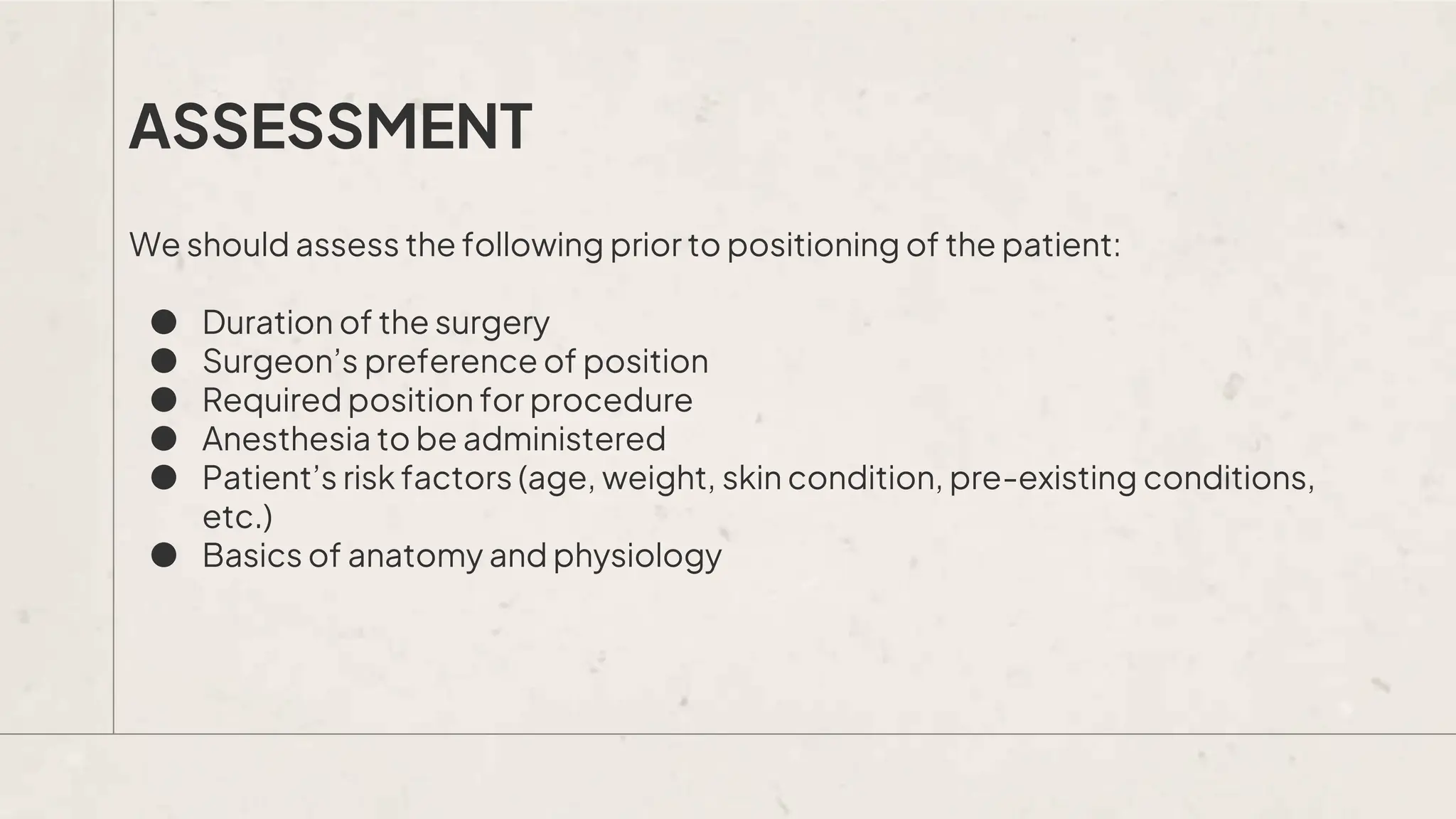 Patient Positioning - Anesthesia, position | PPTX