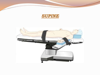 Patient positioning and anaesthetic consideration | PPTX