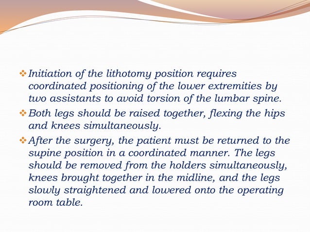 Patient positioning and anaesthetic consideration | PPTX