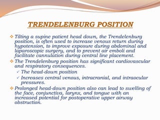 Trendelenburg Position For Air Embolism