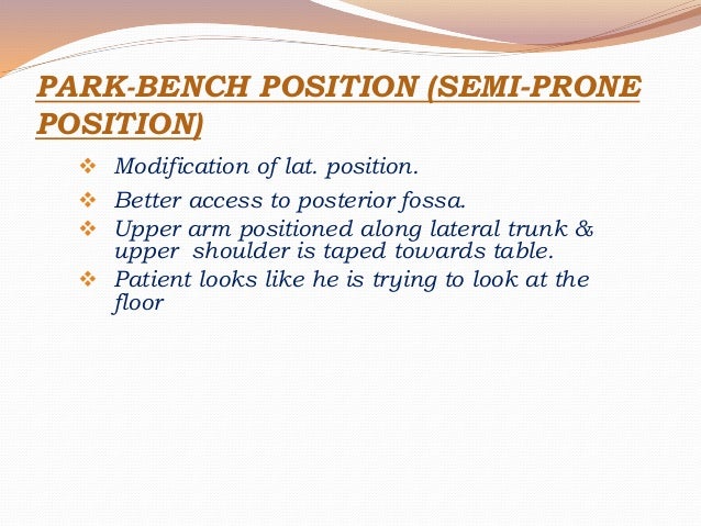 Patient positioning and anaesthetic consideration