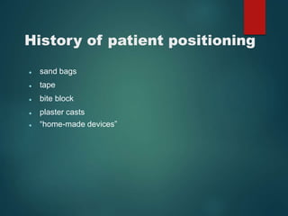 Patient Positioning and Immobilization Devices In Radiotherapy Planning ...