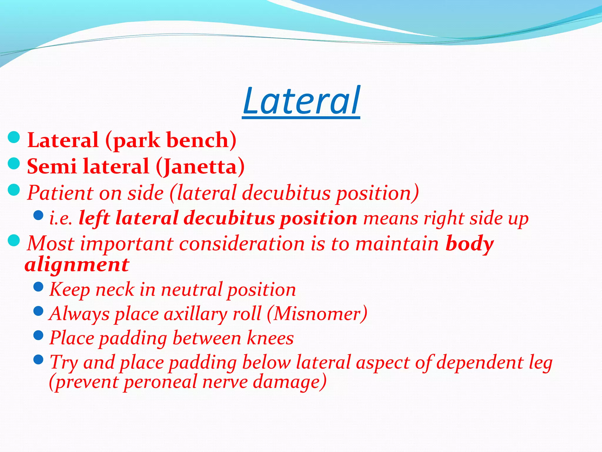 Patient positioning during surgery Dr Rakesh kaward | PPT