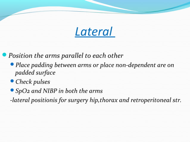 Patient positioning during surgery Dr Rakesh kaward | PPT