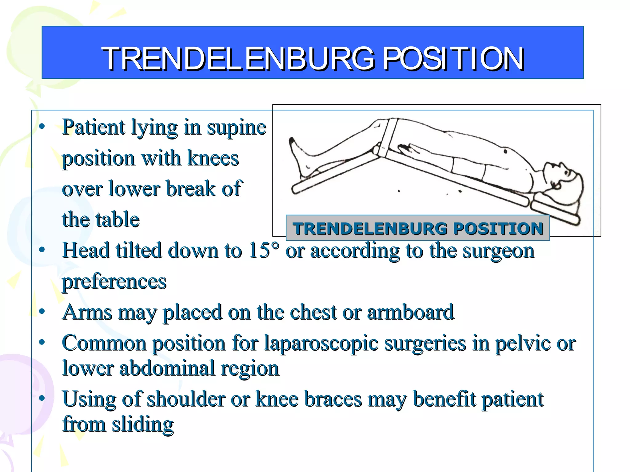 Patient positioning in operating theatre -gihs | PPT