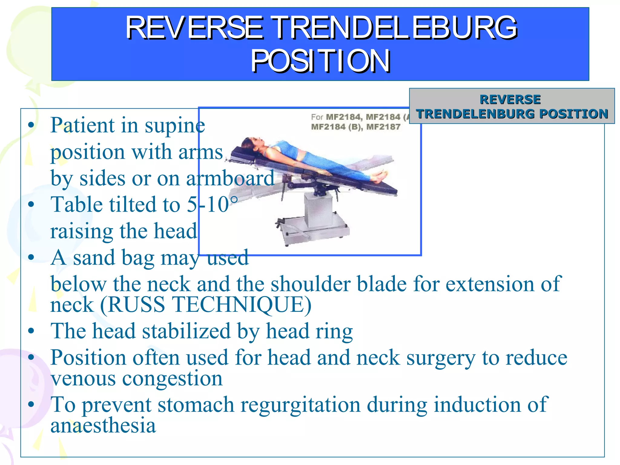 Patient positioning in operating theatre -gihs | PPT