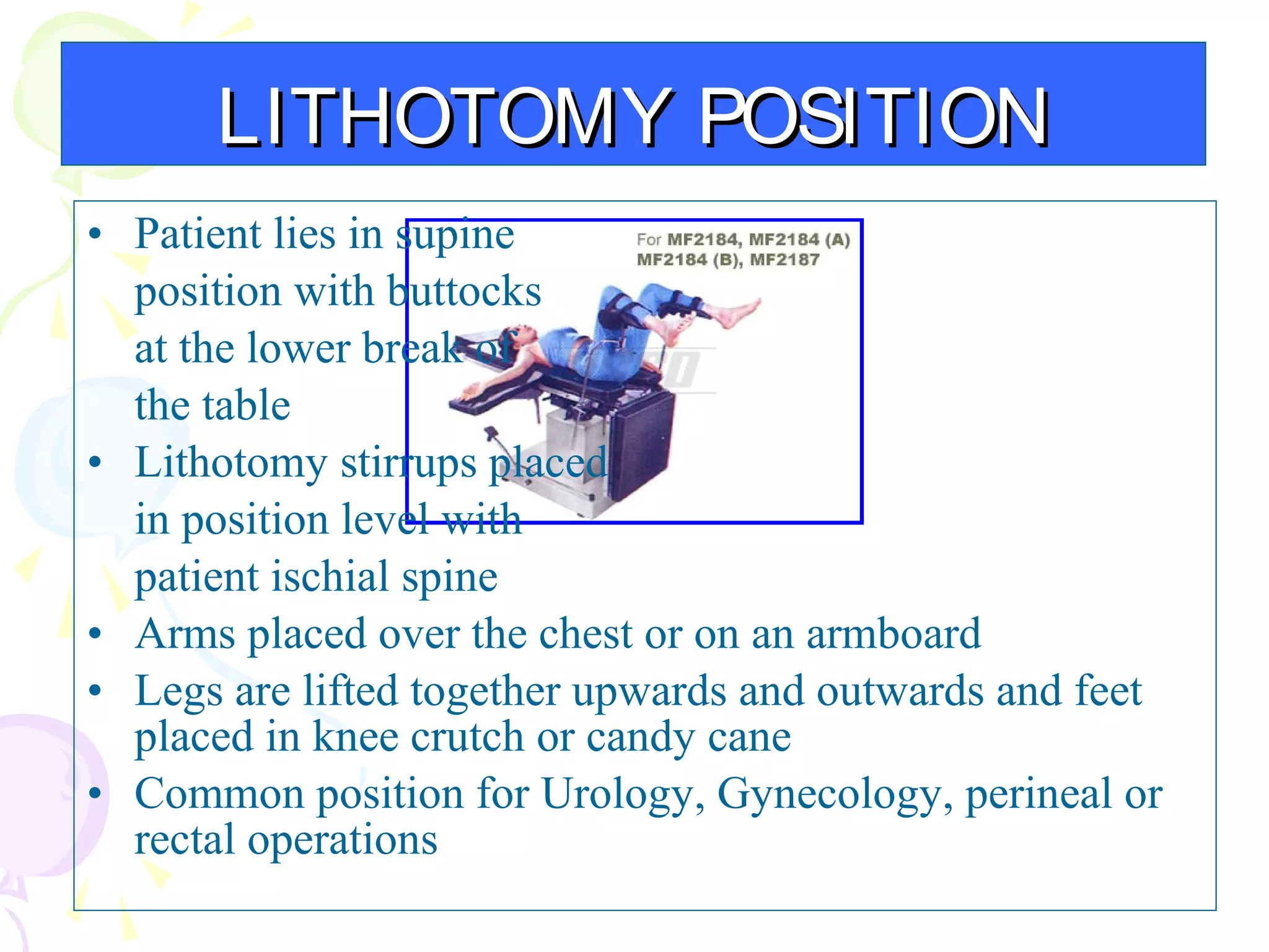 Patient positioning in operating theatre -gihs | PPT