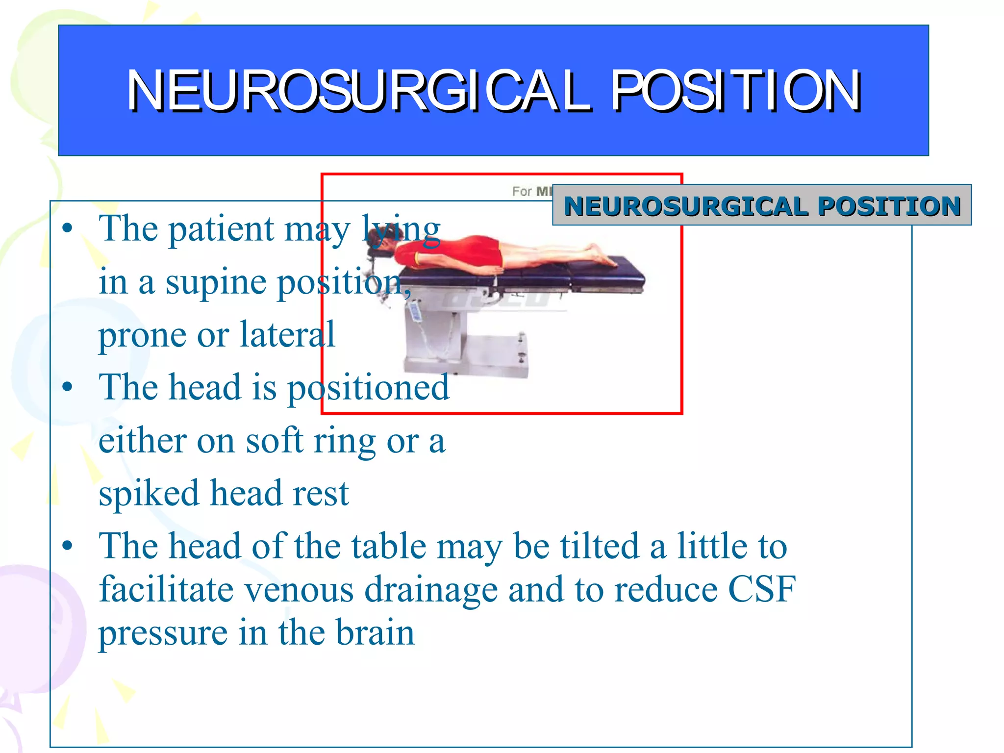 Patient positioning in operating theatre -gihs | PPT