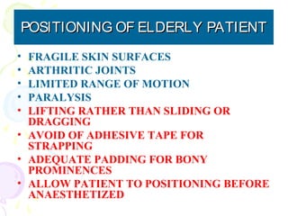 Patient positioning in operating theatre -gihs | PPT