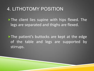 Patient Positions presented by Adeel Raza Gondal | PPTX