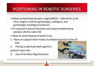 Patient different position under anesthesia | PPTX