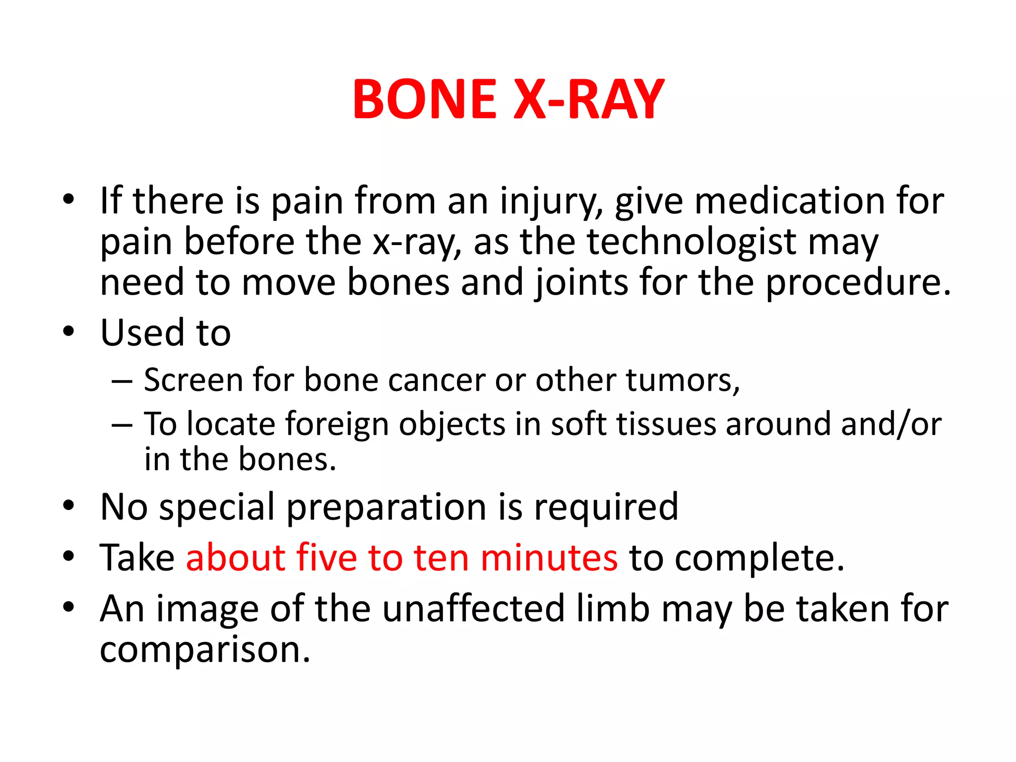 Patient preparation for radiological procedure | PPTX