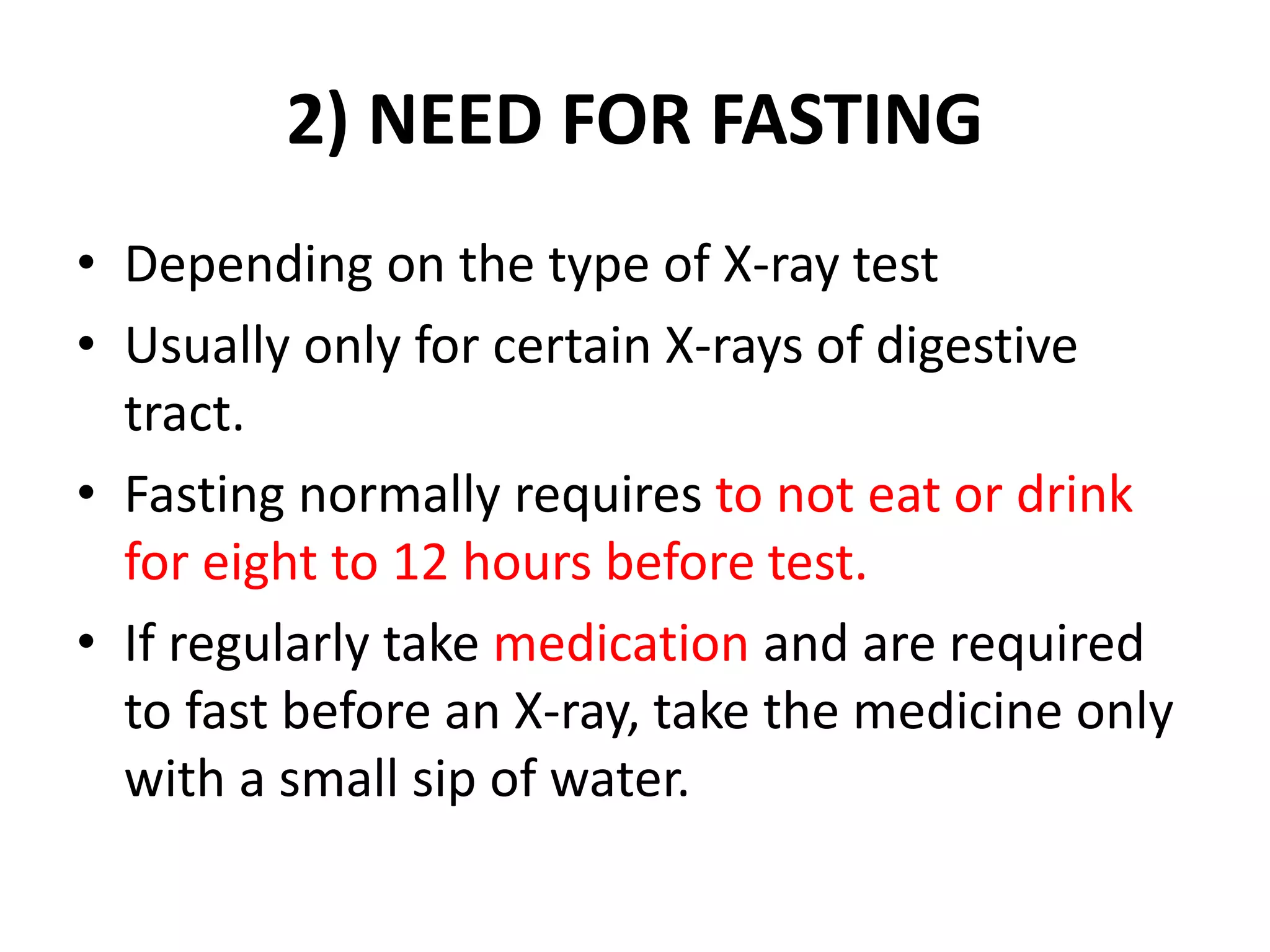 Patient preparation for radiological procedure | PPTX