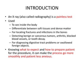 Patient preparation for radiological procedure | PPTX