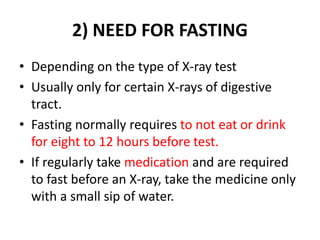 Patient preparation for radiological procedure | PPTX